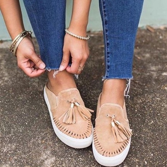 J Slides | Shoes | J Slides Nyc Andie Tassel Slip On Mules Sneaker ...